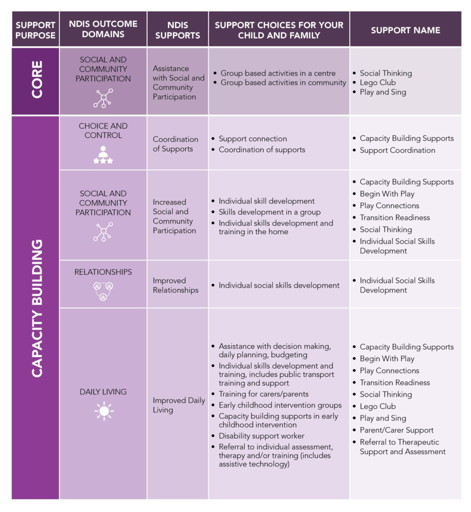 NDIS Provider Table - Shaping Outcomes